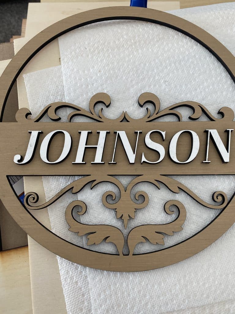 Glowforge Project Tutorial: Custom Front Door Sign - MyPlaceIsHome.com