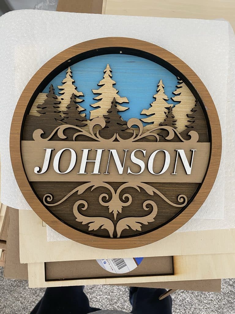 Glowforge Project Tutorial: Custom Front Door Sign - MyPlaceIsHome.com